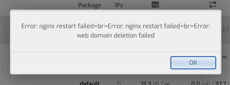 Sytem Error Nginx Restart Failed System Hestia Control Panel Discourse
