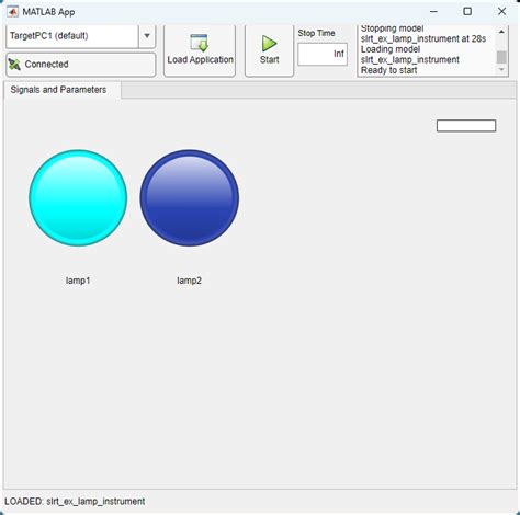 Control Color Of Lamp On Instrument Panel By Using App Generator Matlab And Simulink