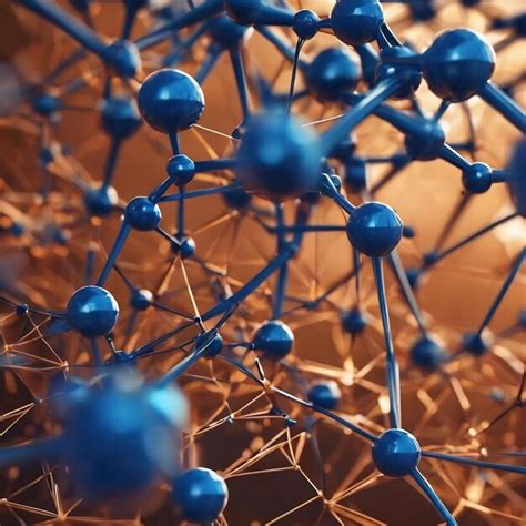 Premium Photo Science Connect Abstract Background Networking Structure Technology Polygon Blue