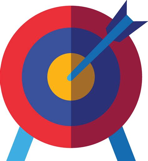 Archery Icon Target With Arrow Icon 38076659 Vector Art At Vecteezy
