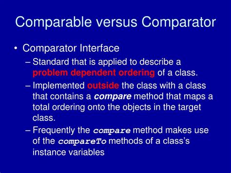 Ppt Cs 2 And Javas Comparator Interface Powerpoint Presentation