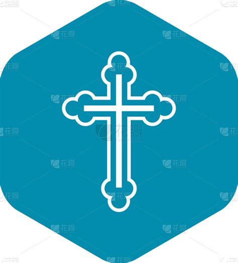 耶稣十字架 图标 极简构图 华丽的 复活节 父亲 传教士 希望