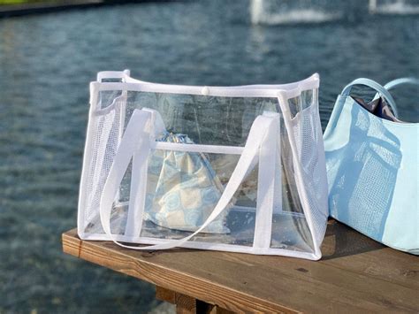 로스미오스 투명 비치백 여름휴가 물놀이 수영가방 호캉스 방수백 여행 캠핑 워터파크 Pvc백 피크닉 위시버킷