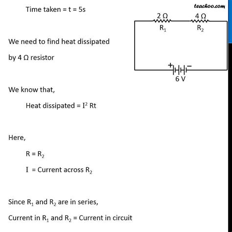 Practice Problems For Electricity Class 10 Teachoo Science