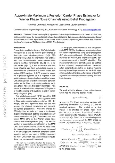 Approximate Maximum A Posteriori Carrier Phase Estimator For Wiener