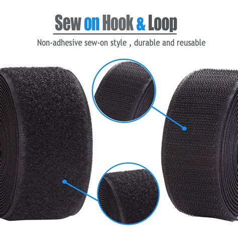 Nylon Strips Fabric Fastener Interlocking Hook And Loop Non Adhesive Back Tape Hook And Loop