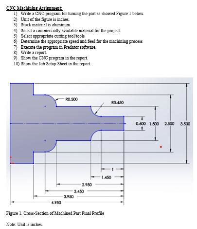 Solved CNC Machining Assignment Write A CNC Program For Chegg