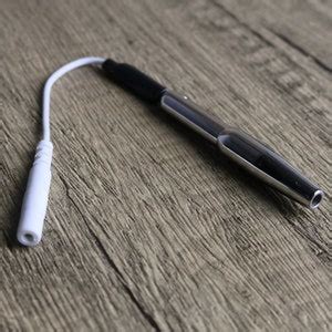 Estim Urethral Sound Penis Plug Male Electro Sex Play Single Pole Electrode Etsy