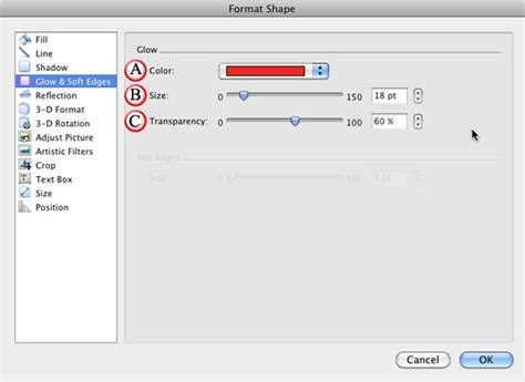 Advanced Glow Options In PowerPoint 2011 For Mac