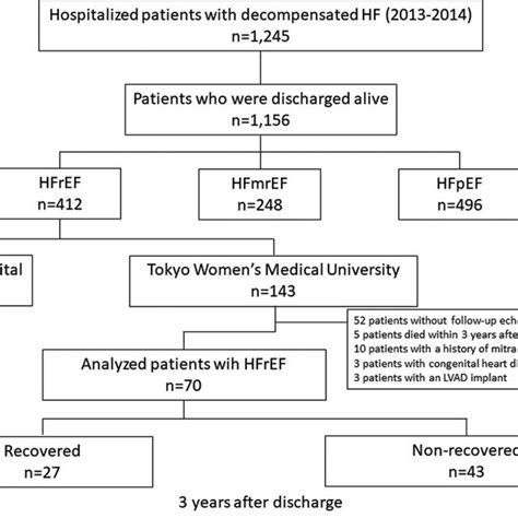 Flow Diagram Of The Study Patients Hf Heart Failure Hfmref Heart
