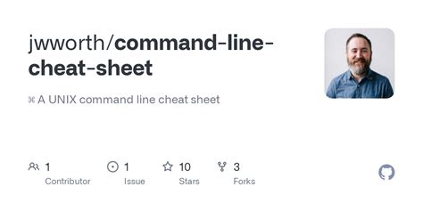 Github Jwworthcommand Line Cheat Sheet ⌘ A Unix Command Line Cheat Sheet