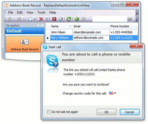 how to replace a list view s default action xaf cross platform app ui and web api