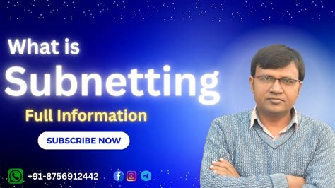 What Is Subnetting Subnetting Class 1 Subnetting Full Information Ipv4 Subnetting In