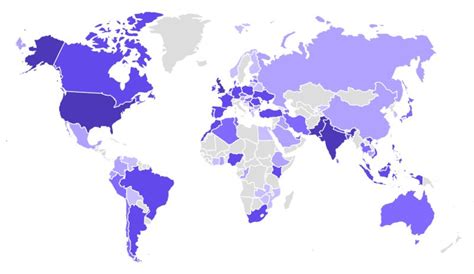 Paul Sapnik On Linkedin Map Of Doesqa Usage Worldwide • End Clothing