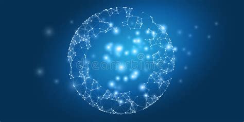 A Glowing Network Of Interconnected Lines And Nodes Symbolizing The Complexity And