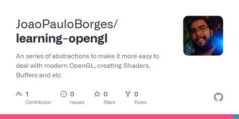Github Joaopauloborgeslearning Opengl An Series Of Abstractions To