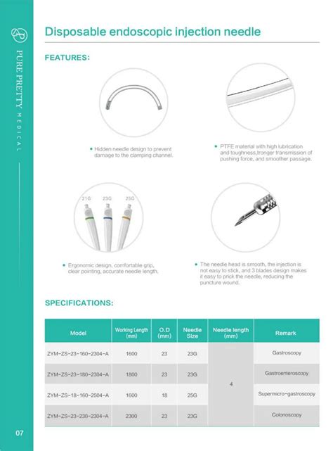 High Quality Disposable Endoscopic Injection Needle For Submucosal