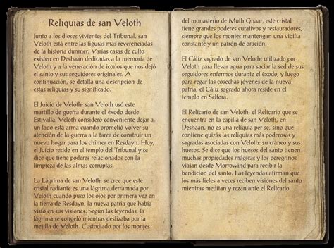 Reliquias De San Veloth Elder Scrolls Fandom