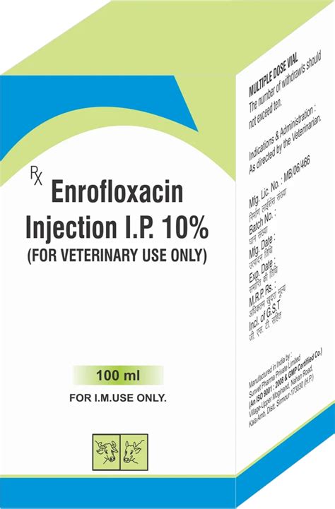 Enrofloxacin 100ml Packaging Type Bottle At ₹ 85 Piece In Yamuna Nagar Id 2854298918173