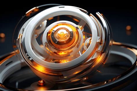 The Computer Generated Illustration Is Like Close Ups Of Some High Tech Machinery Stock Image