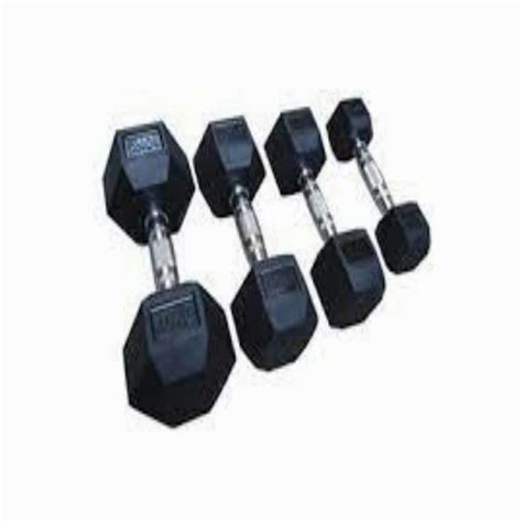 Techpolar Fixed Weight Rubber Coated Hexagonal Dumbbell At ₹ 120kg In Ahmedabad