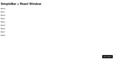 Simplebar React Window Codesandbox Simplebar React Window Codesandbox