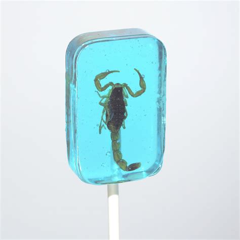 Mango Lollipops Hotlix Scorpion Sucker Strawberry Flavored Bug Lollipops