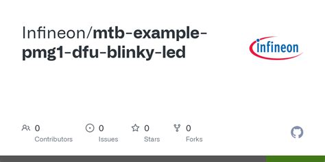 Github Infineonmtb Example Pmg1 Dfu Blinky Led