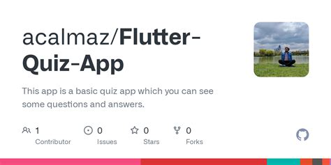 Github Acalmazflutter Quiz App This App Is A Basic Quiz App Which