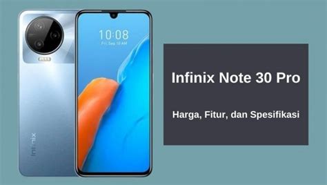 Infinix Note Pro Harga Fitur Spesifikasi W H Indonesia