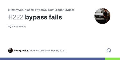 bypass fails · issue 222 · mlgmxyysd xiaomi hyperos bootloader bypass
