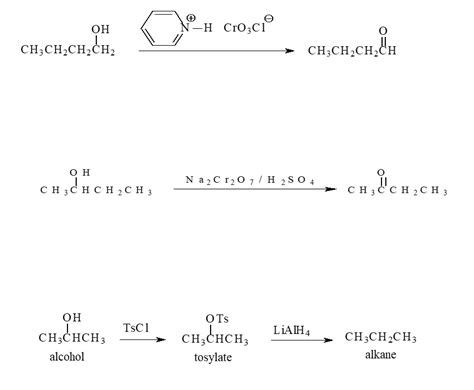 Please Draw All Steps For Each Reaction HO O CH3CHCHCH2 CH3CH2CHCH OH Na2Cr2O7 H2SO4 CH3CHCH2CH3