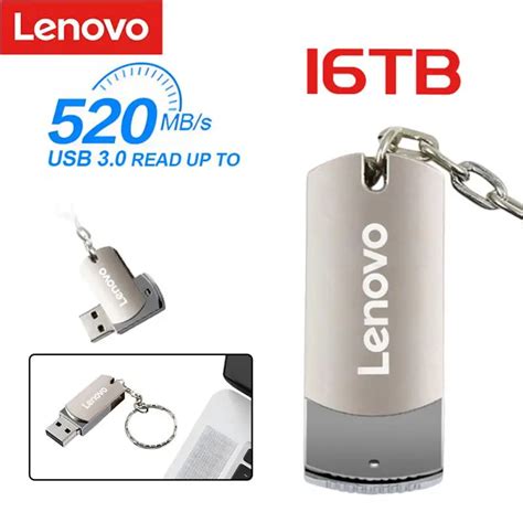 Lenovo 4TB USB Flash S R C 16TB PenDrive D Nebilir Su Ge Irmez Y Ksek