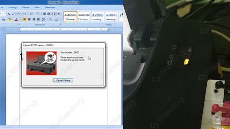Cara Memperbaiki Printer Canon Ip2770 Error Lampu Berkedip