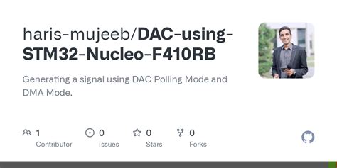 Github Haris Mujeeb Dac Using Stm32 Nucleo F410rb Generating A Signal Using Dac Polling Mode