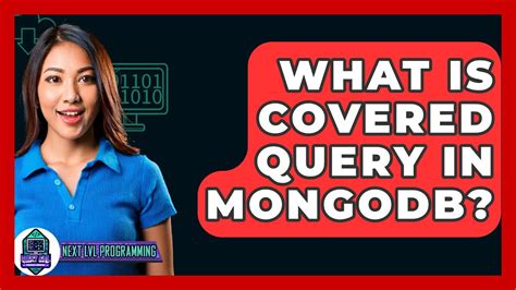 what is covered query in mongodb next lvl programming youtube