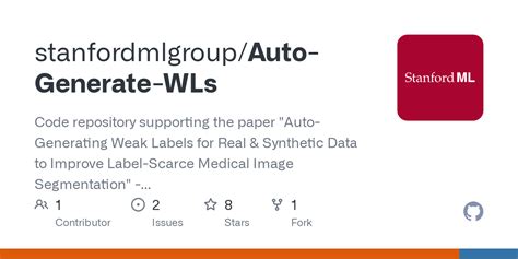 Github Stanfordmlgroupauto Generate Wls Code Repository Supporting