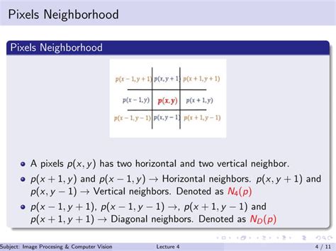 Lecture 4 Relationship Between Pixels Pdf