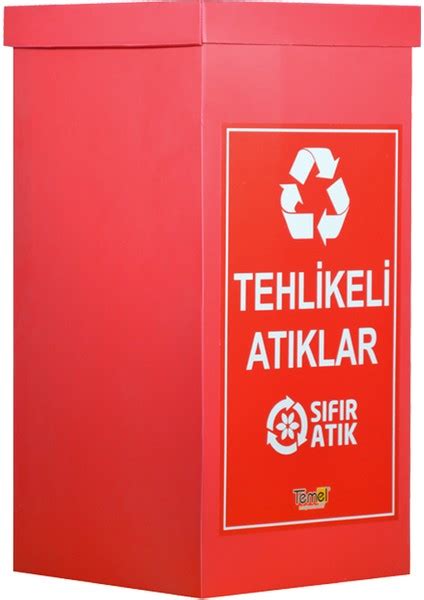 Geri Dönüşüm Kutusu Atık Kutusu Tehlikeli Atıklar Fiyatı