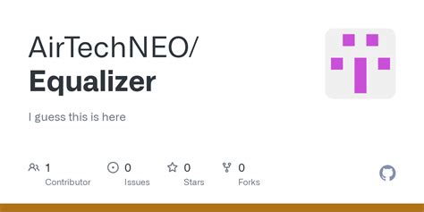 Github Airtechneo Equalizer I Guess This Is Here