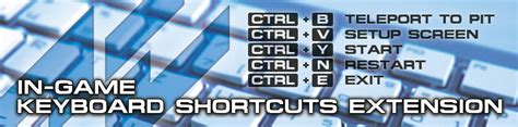 In Game Keyboard Shortcuts Extension Racedepartment