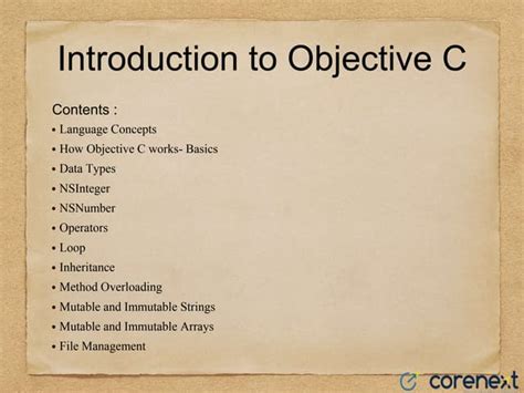 Objective C Slide I Pptx Operating Systems Computer Software And Applications