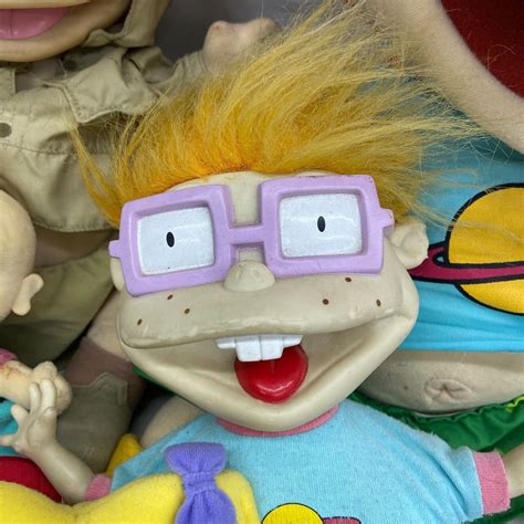 Vtg Lot Of 8 Nickelodeon Rugrats Plush Toy Doll Figures Tommy Pickles