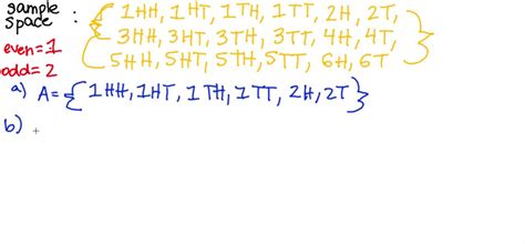for the sample space of exercise 2 5 a list the elements