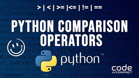 Python Tutorial Learn Comparison Operators With Examples Youtube