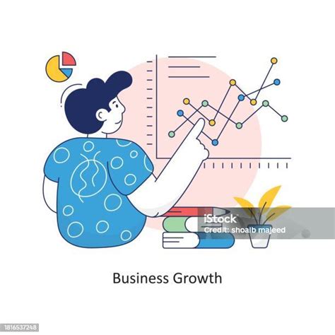 비즈니스 성장 벡터 다채로운 디자인 일러스트 레이 션입니다 흰색 배경의 기호 Eps 10 파일 검색 엔진에 대한 스톡 벡터 아트 및 기타 이미지 Istock