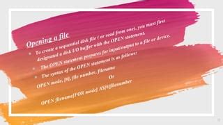 File Handling In Qbasic PDF Operating Systems Computer Software And Applications