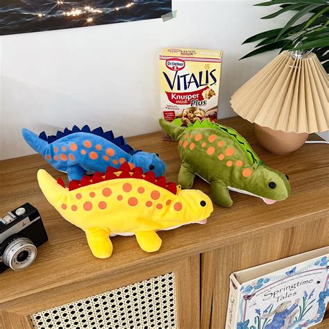 [당일] 통통 공룡 필통 파우치 봉제 인형 새학기 대용량필통 에이블리