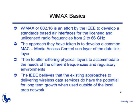 wimax basics wireless networks lecture slides slides wireless