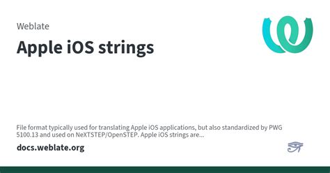 Apple Ios Strings Weblate 510 Documentation